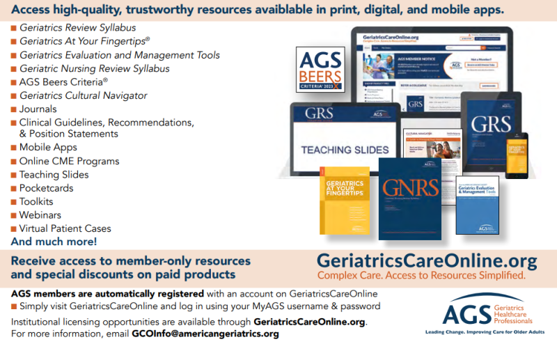 Current AGS Newsletter | American Geriatrics Society